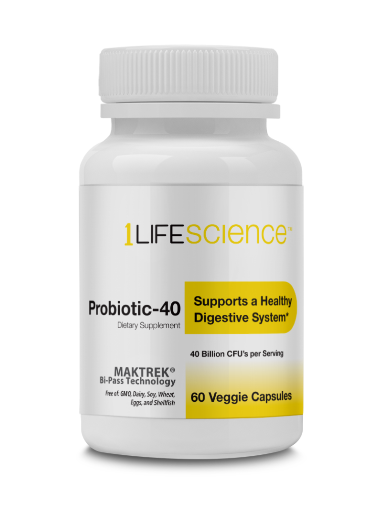 Probiotic 40 Billion CFU's 60 Capsules - 1 Life Science