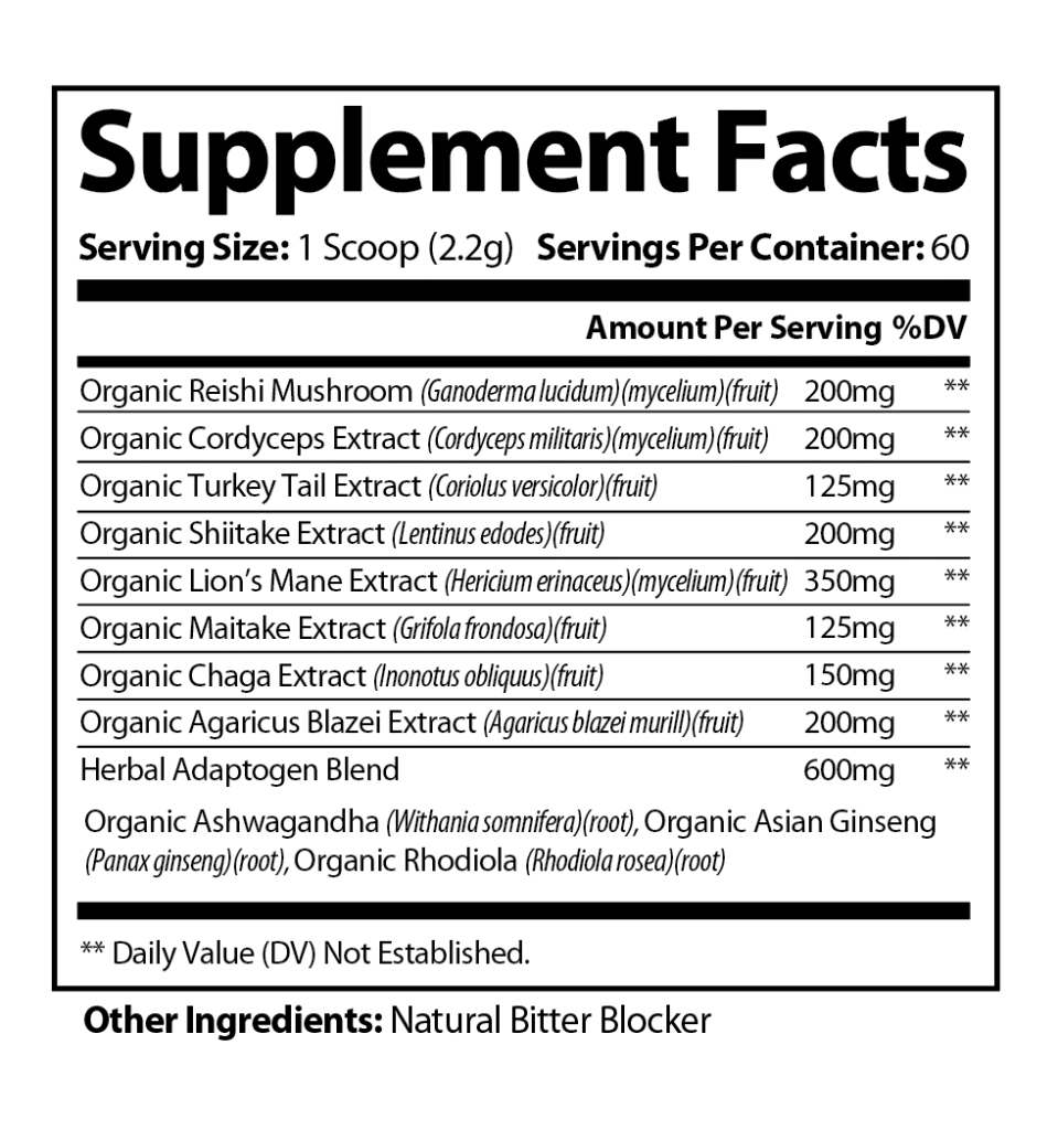 Mushroom+ Powder Mix - 1 Life Science